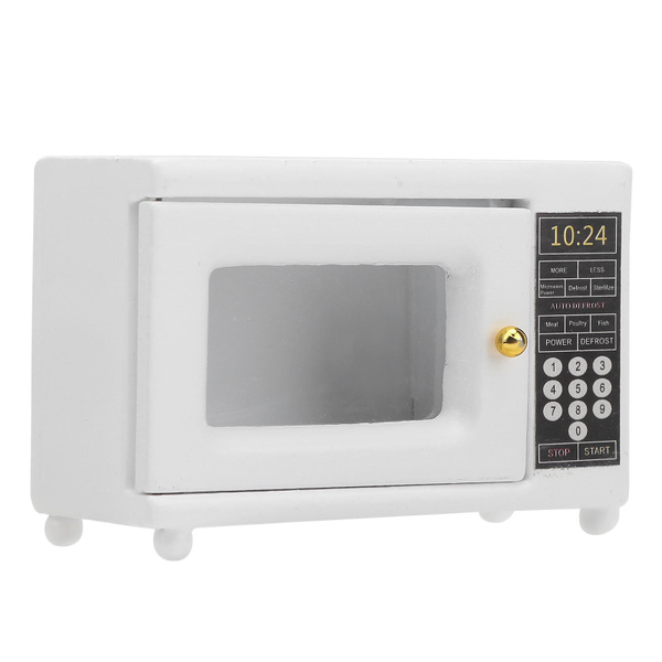 1:12 Dollhouse Microwave Oven Miniature Kitchen Appliance Accessories ...