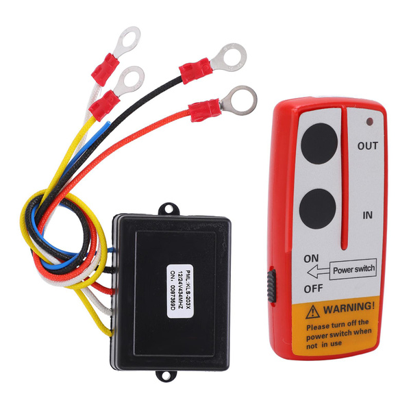 Switch Handset, 12V 24V 75ft Control Distance Heavy Duty Simple Winch ...