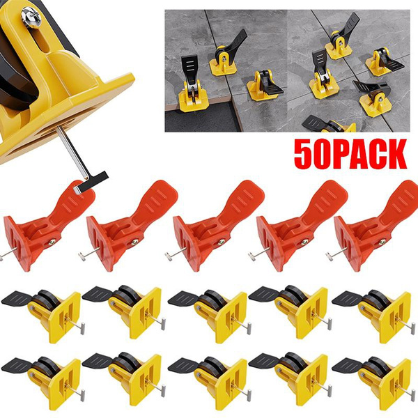 50pcs Reusable Floor Tile Leveling System Positioning T Lock Locator Spacer Tool Wish
