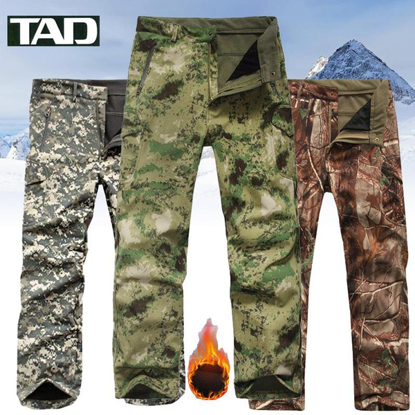 Fashion Mens Softshell TAD Tactical Military Pants Waterproof Windproof ...