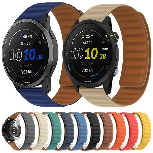 20mm 22mm Silicone Strap For garmin Forerunner 255 Music 55 245 645 ...