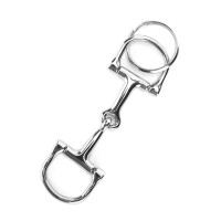 D-Shaped Snaffle Keychain Silver D- Zine-Alloy Horse Snaffle Bits Key ...