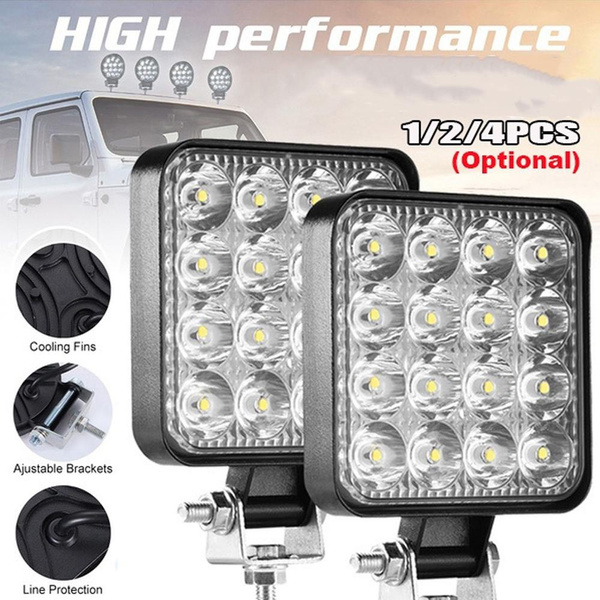 1/2PCS LED Work Light High Power Spotlight 4x4 Offroad ATV UTV Truck ...