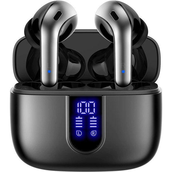 True Wireless Bluetooth Headphones LED Power Display Earphones with ...
