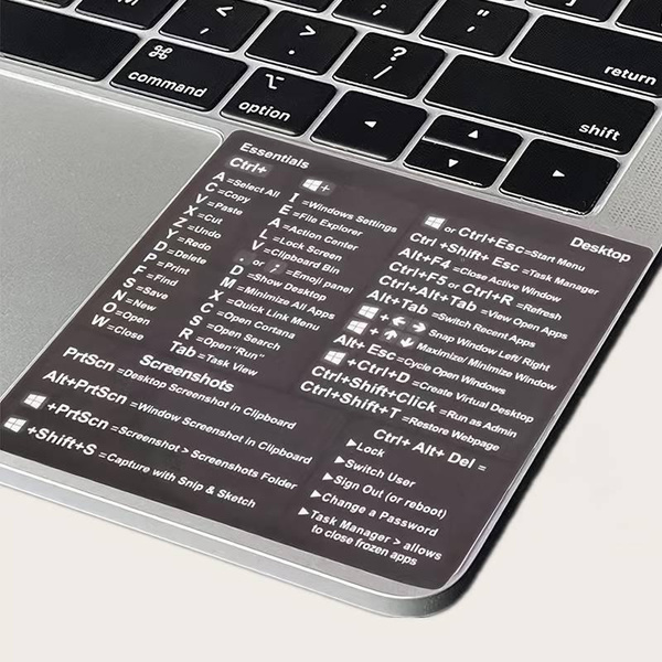 Windows PC Reference Keyboard Shortcut Sticker Adhesive for PC Laptop ...