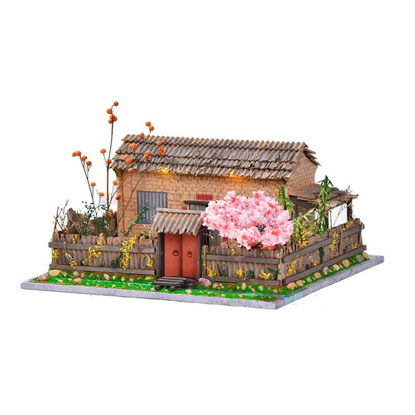 DIY Cottage Chinese Style Country Pastoral Handmade House Model Hearth ...