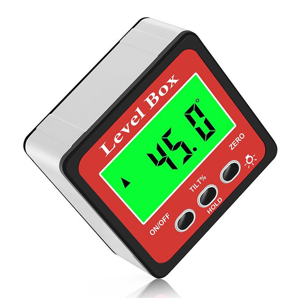 1PC 90° Digital Level Inclinometer Electronic Level Box Magnetic Base ...