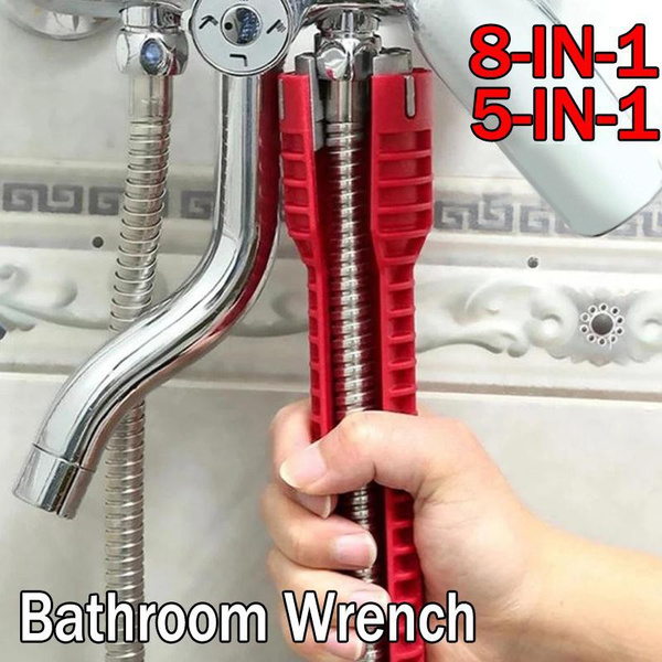 8 In 1/5 In 1 Sink Faucet Wrench Plumbing Repair Tool Anti-Slip Handle ...