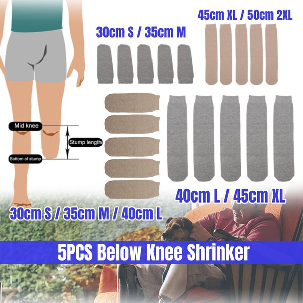 5pcs Stump Socks Set, Stump Shrinker Limb Compression Amputee Care ...