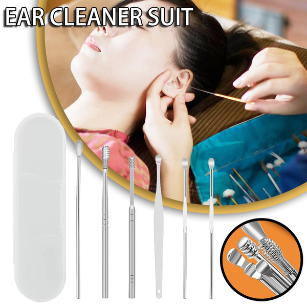 New Ear Cleaner Stainless Steel Ear Pick Set Ear Wax Removal Ear ...