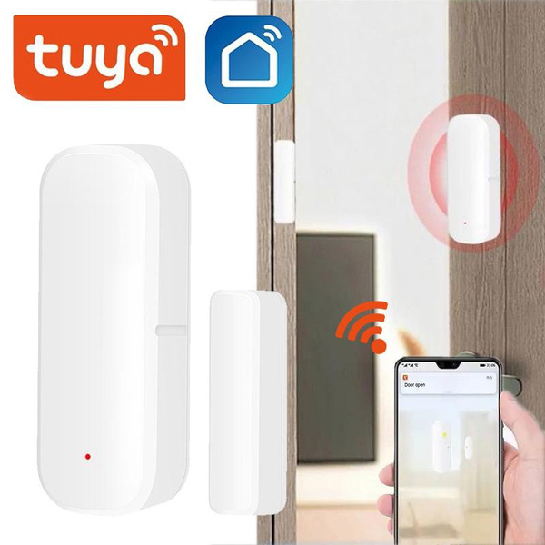Wireless Tuya Door Sensor WiFi Window Open Close Detector Door Opening Reminder Smart Home Item ...