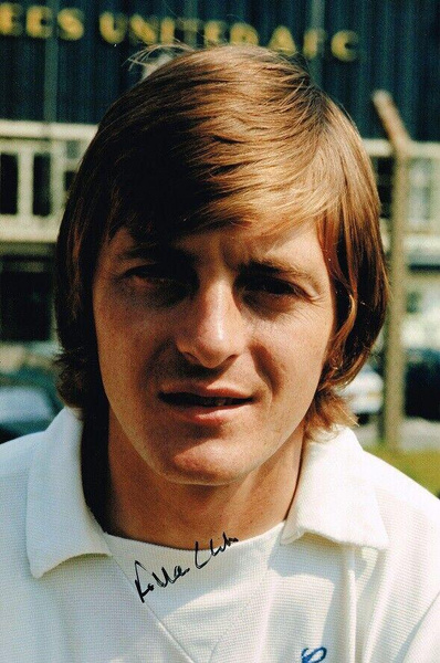 ALLAN CLARKE HAND SIGNED Photo Poster painting LEEDS UNITED COA ...