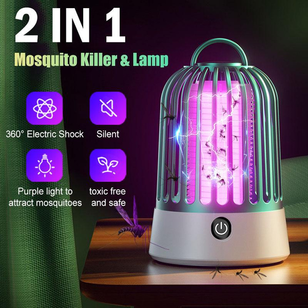 NEW Intelligent Mosquito Killer Light 2 In1 Electric Shock Mosquito ...