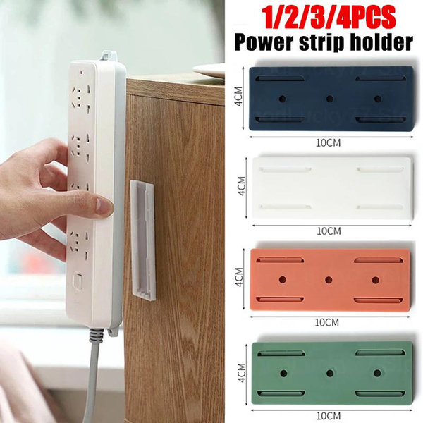 Newest Self-Adhesive Desktop Socket Fixer Cable Power Strip Hold Wire ...