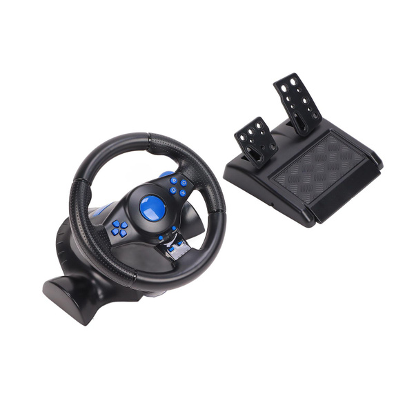 USB Game Steering Wheel Lifelike Racing Game Wheel Control Buttons 180 ...