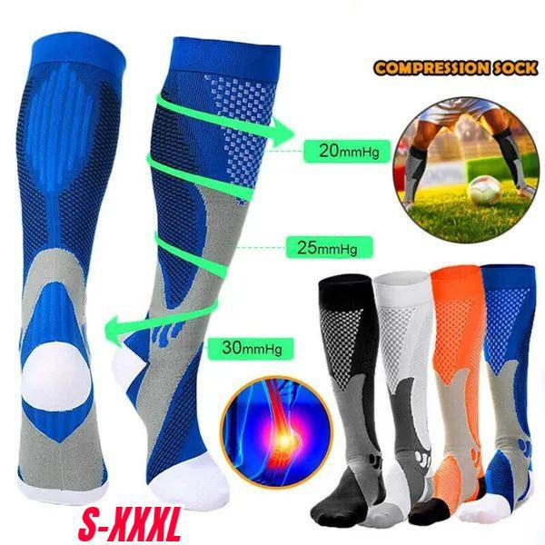 S-XXXL Compression Socks for Women & Men（20-30mmhg）Athletic Nursing ...