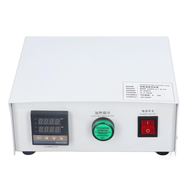 Heat Temperature Controller, 0~400℃ Wide Range Smart Temp Control Box Kit State Relay Output ...