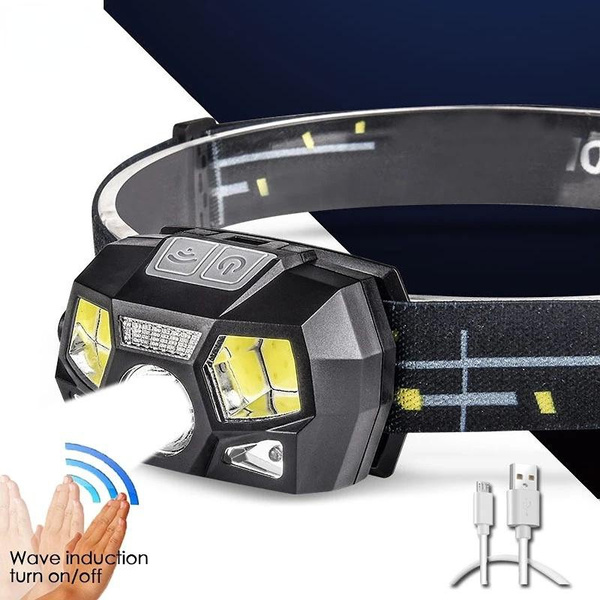 20000 Lumens Led Headlamp Super Bright Motion Sensor Hands Free