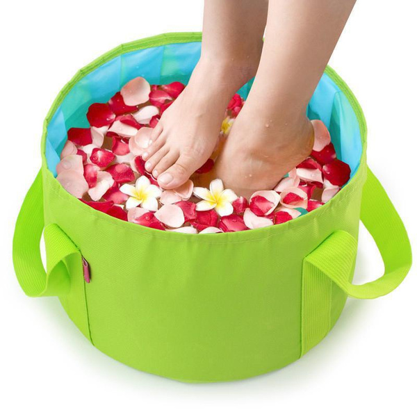 Outdoor Tourism Supplies Portable Folding Water Basin, Foot Bucket ...