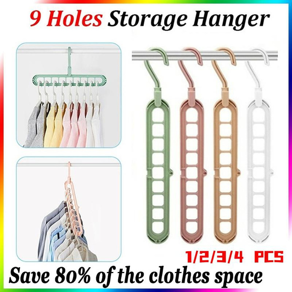 4/3/2/1 Pcs/Set Magic Multi-Port Support Hangers for Clothes Drying ...
