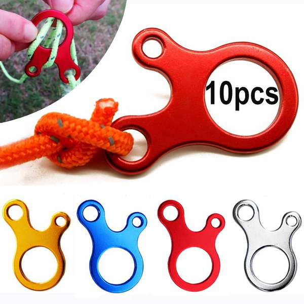 10pcs Outdoor Camping Tent Wind Rope Buckle 3 Hole Rope Tensioner Tent ...