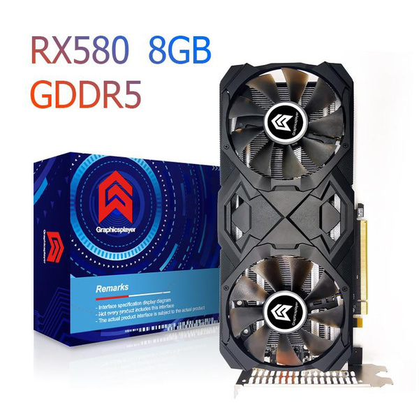 graphics card RX580 8GB chicken game graphics card desktop computer ...