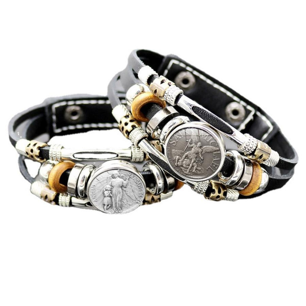 Men and Women's Bible Bible "Seven Angel Seals" Amulets Leather Leather ...