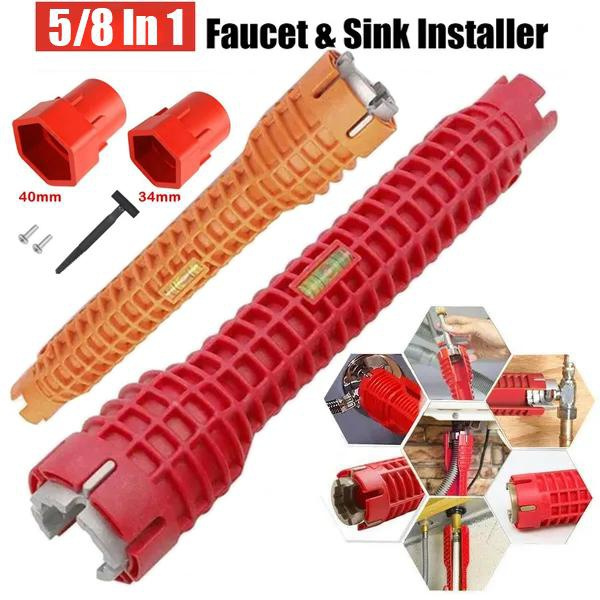 8 In 1/5 In 1 Multifunction Faucet and Sink Installer Tool Faucet ...