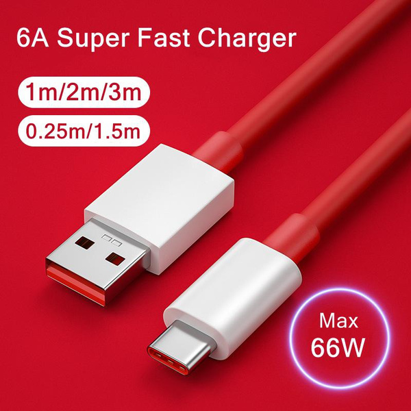 6A 66W USB Type C Super Fast Cable For Samsung Huawei Xiaomi Oneplus ...