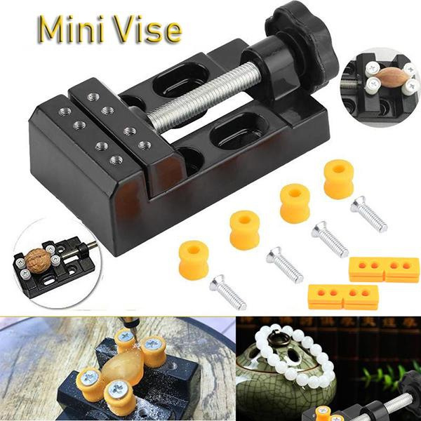 Mini Jaw Bench Clamp Drill Press Vice Opening Parallel Table Vise DIY ...