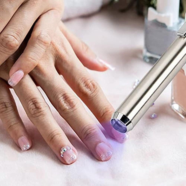 Multifunction Mini Super Bright Aluminum Light Flashlight Torch UV Nail ...