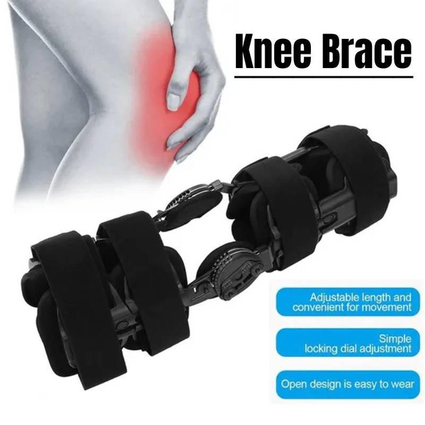 Knee Brace, Hinged Immobilizer Knee Brace Postoperation Knee Recovery ...