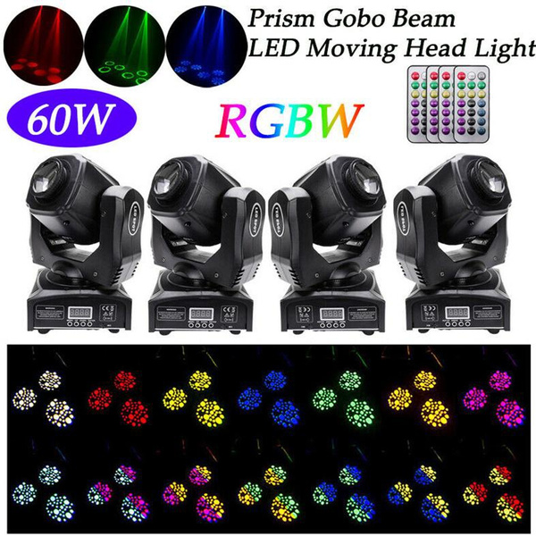 New 60W Prism Effects Moving Head Stage Light with Remote 9/11CHs DMX ...