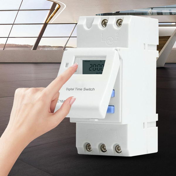 THC15A Din Rail Timer Relay Time Switch Weekly Programmble Electronic ...