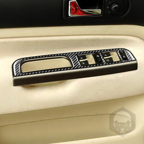 Carbon Fiber Car Driver's Window Lifting Button Panel Decorative Frame ...