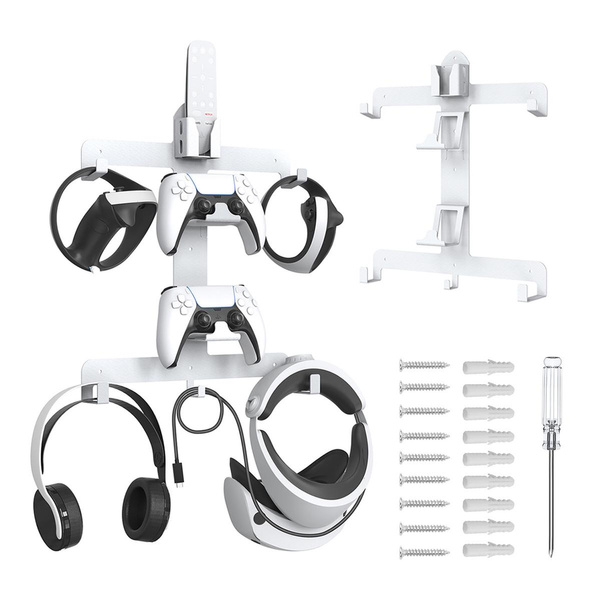 For PS5 PS VR2 Wall Mount Stand,All in 1 Wall Mount Kit with ...
