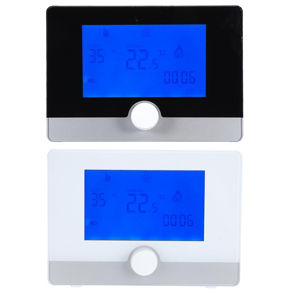 Thermostat, Wireless Large LCD Screen Programmable Digital Programmable ...