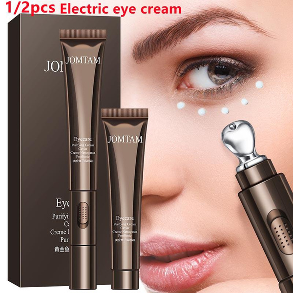 1/2Pcs Golden Caviar Vibration Massage Eye Cream Moisturizing Improving ... 1/2Pcs Golden Caviar Vibration Massage Eye Cream Moisturizing Improving ...