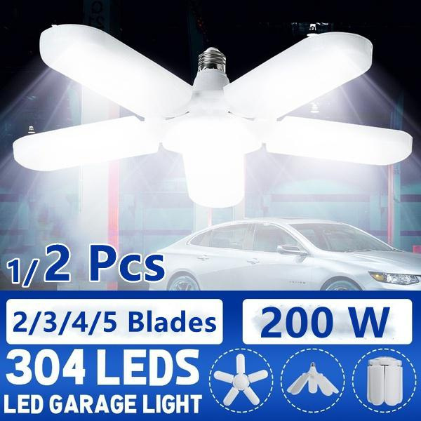 Bright Industrial Lighting E27 LED Bulb Mini Fan Blade Garage Light ...