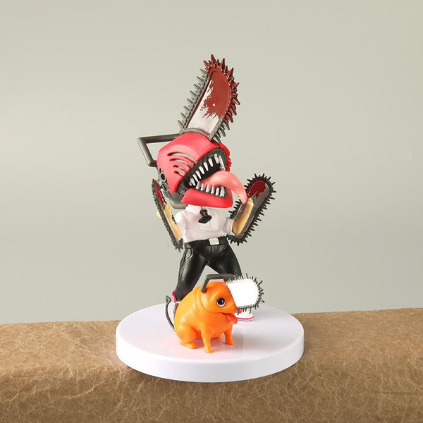 Anime Denji Pochita Pvc Figure Cartoon Denji Pet Orange Dog Action ...