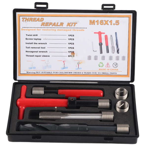 Tap Insertion Tool, High Efficiency Thread Repair Kit, Stainless Steel ...