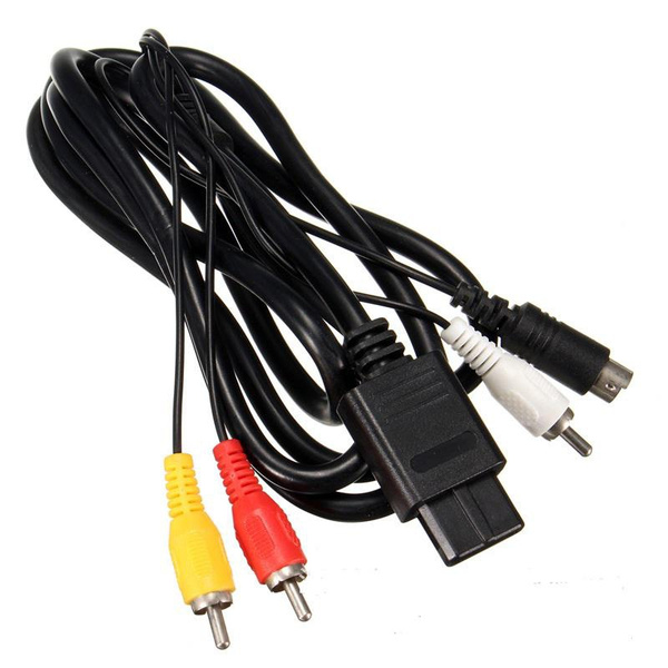 1.8M S-Video A/V Cable Composite RCA Cord for N64 for GameCube for ...