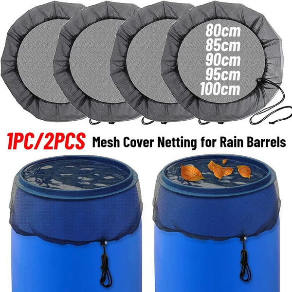 1PC/2PCS Mesh Cover for Rain Barrels - Rain Barrel Net Cover with ...