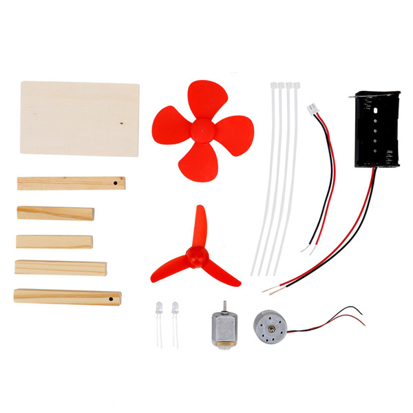 DIY Wind Generator Toy 1.5V Small Motor Vertical Wind Turbines ...