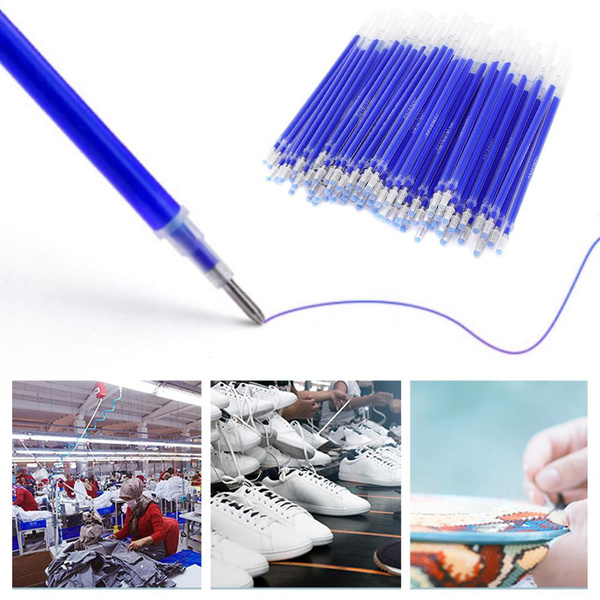 100 Pcs Heat Erasable Fabric Refills Marking Pens Disappearing Ink ...