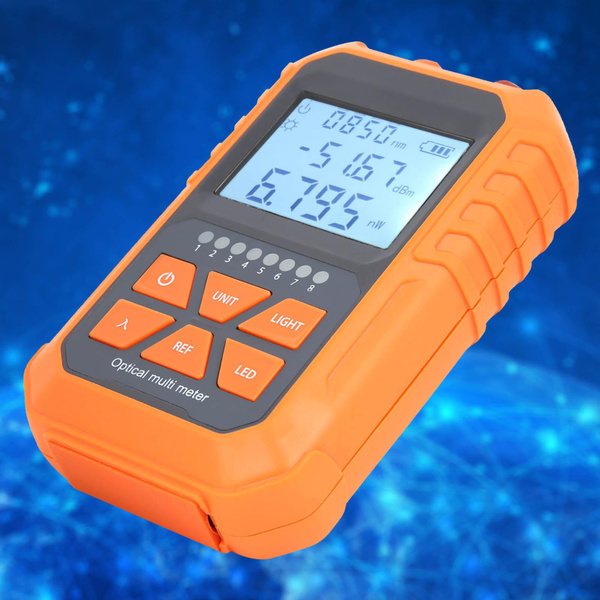 Optical Power Meter Mini Fiber Light Attenuation Tester Red‑Light All ...