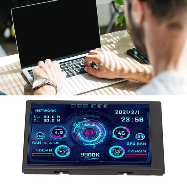 3.5in IPS USB Mini Screen AIDA64 PC CPU RAM Data Monitor PC Sensor ...