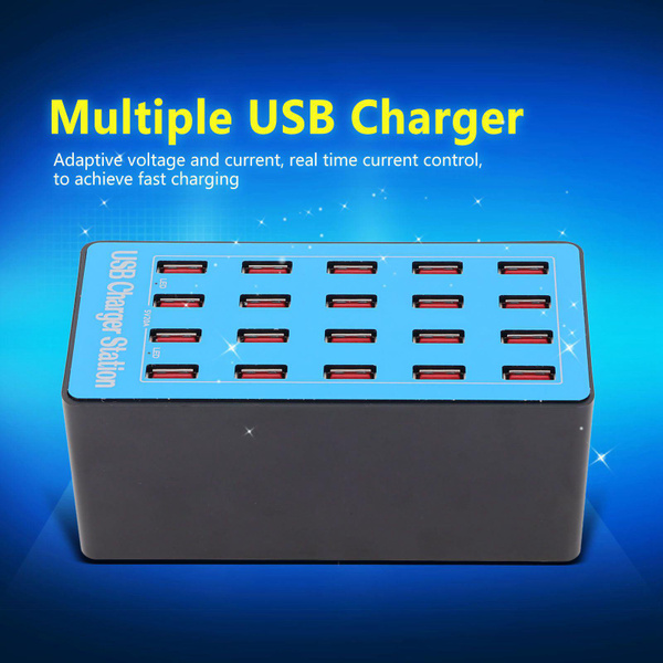 AnwintkA5+ USB 5V 20A 100W 20 Ports USB Hub Charging Station With 50 ...