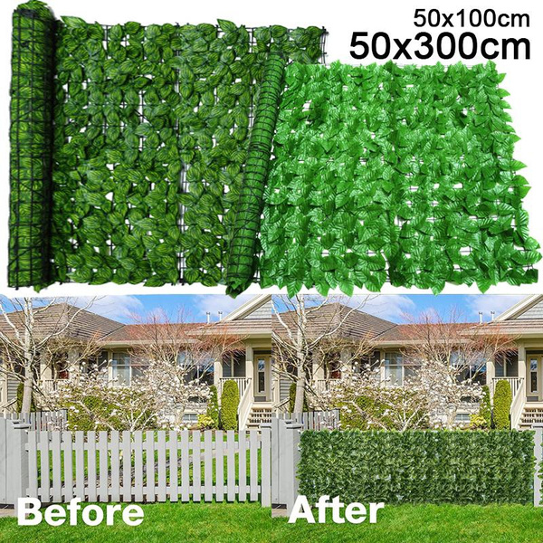 1pc Artificial Ivy Privacy Fence Screen Garden Backyard Greening ...