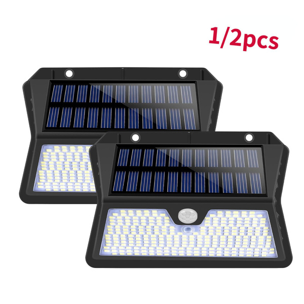 LED solar light with Solar PIR motion detector outdoor lamp flood LED ...